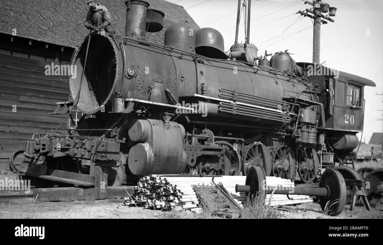 Chehalis Centralia & Cascade Railway engine 20 Chehalis Wash 1953 Stock ...