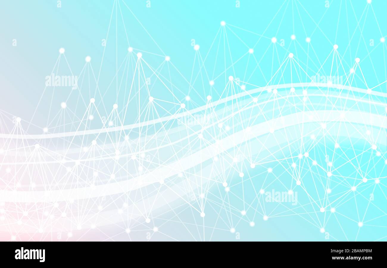 Abstract data connections; illustrating inter-connectivity and ...