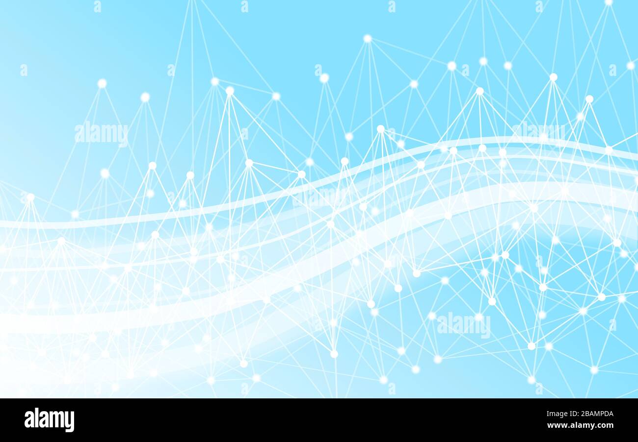 Abstract data connections; illustrating inter-connectivity and ...