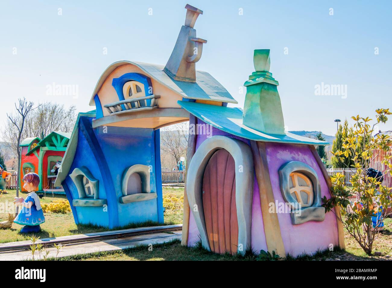 playgrounds in different cities in Europe Stock Photo - Alamy