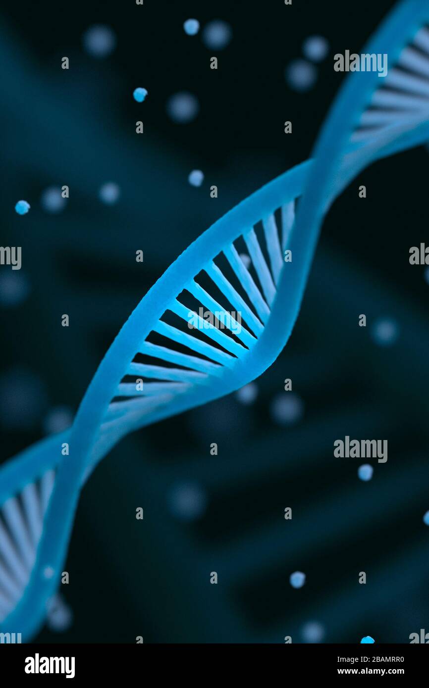 Blue dna helix texture hi-res stock photography and images - Alamy
