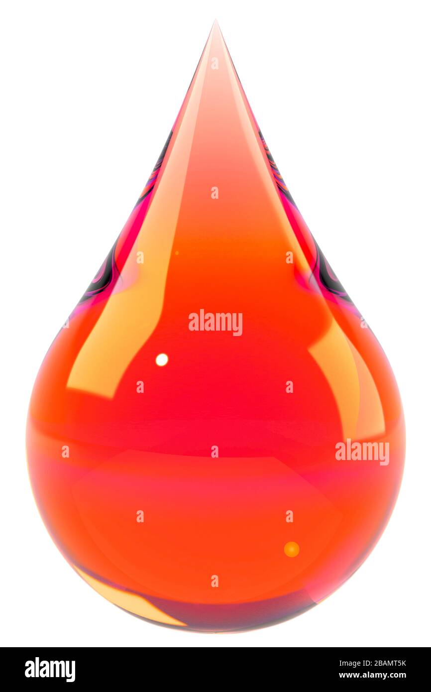 Blood drop isolated on white Stock Photo - Alamy