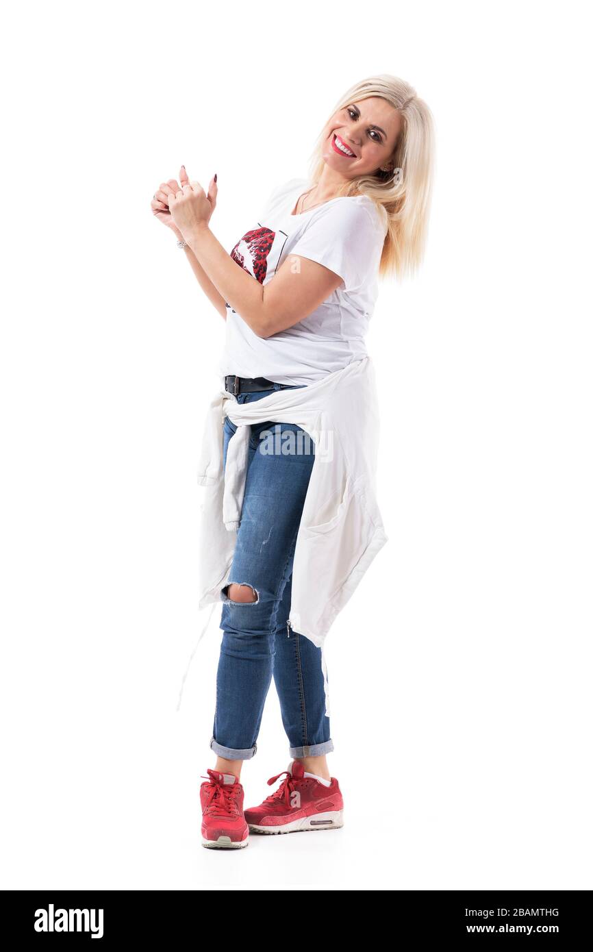 Hair up, side view, female Cut Out Stock Images & Pictures - Alamy