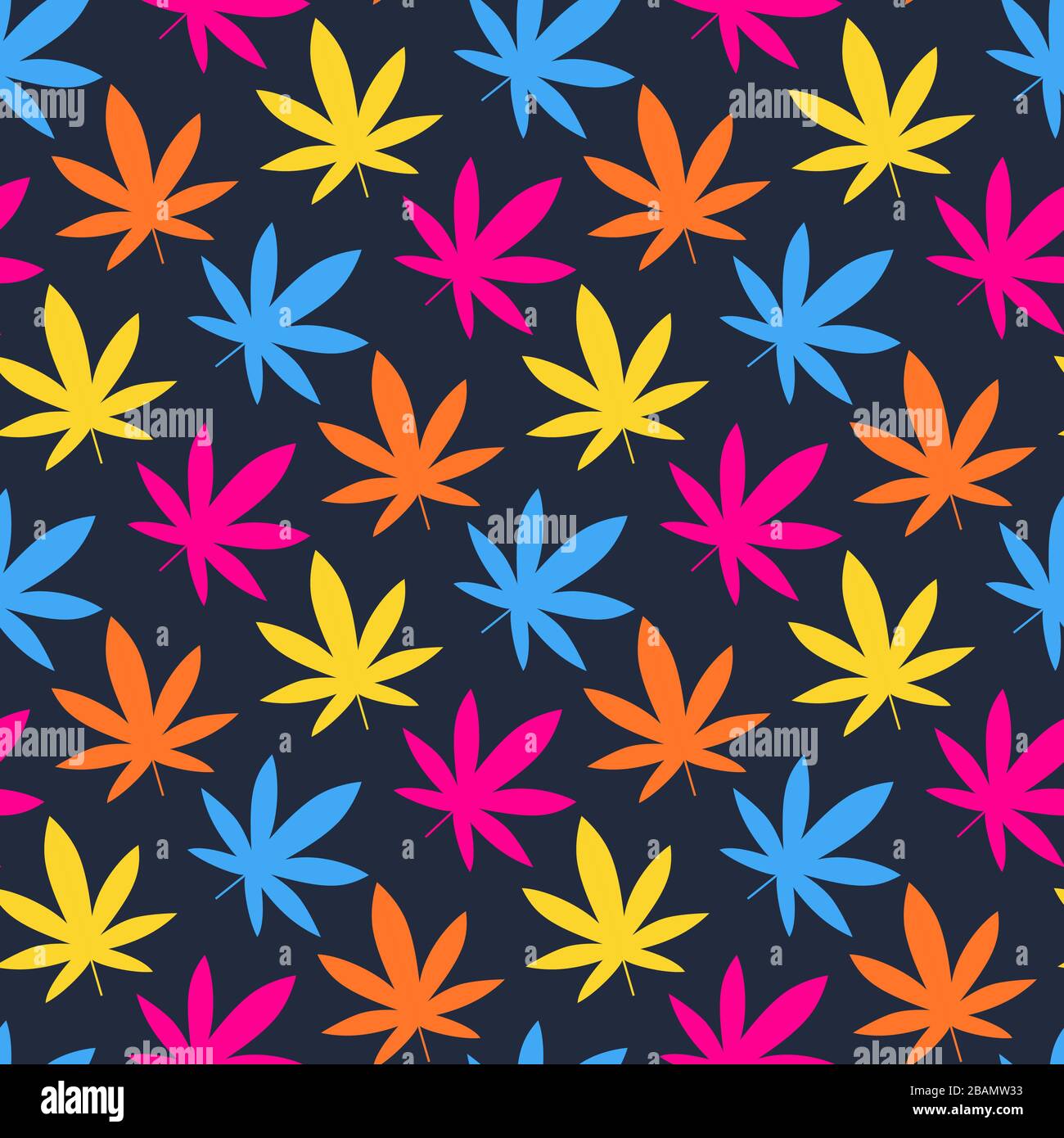 Marijuana Leaf Background Pattern
