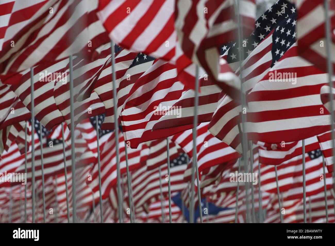 Collection of US flags Stock Photo - Alamy