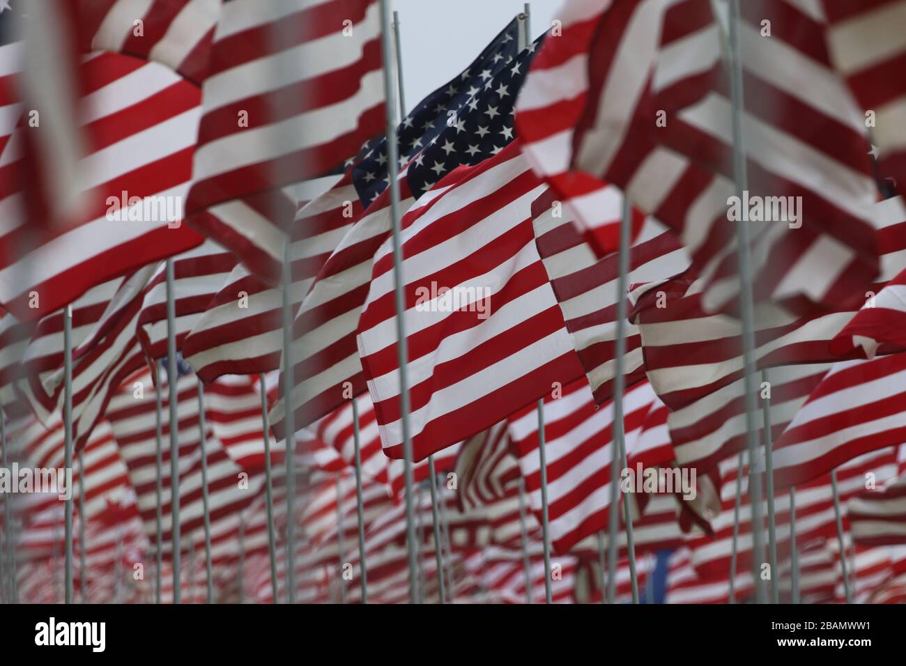 Collection of US flags Stock Photo - Alamy