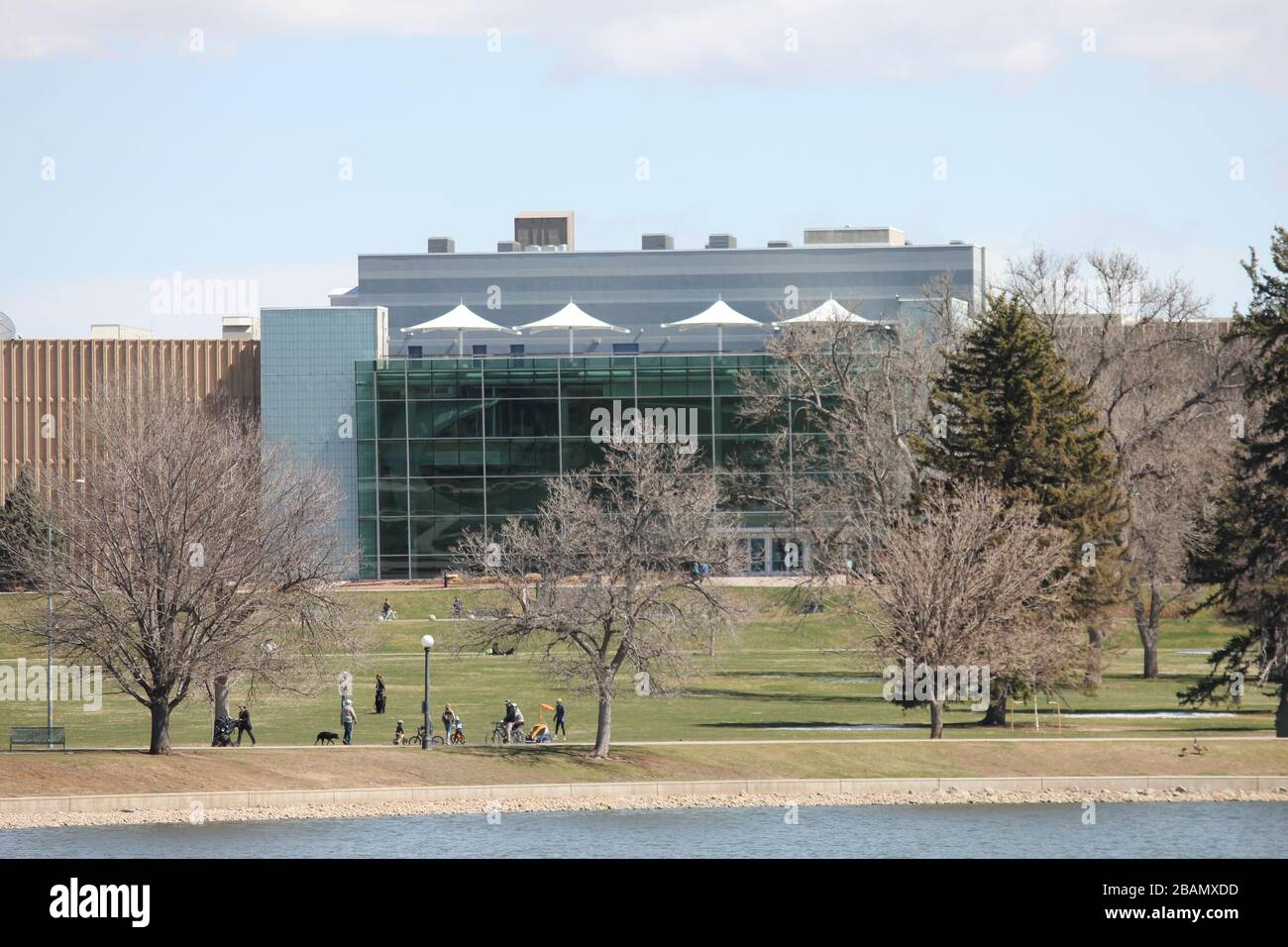 A View of the Denver Museum of Nature & Science from the West of City ...