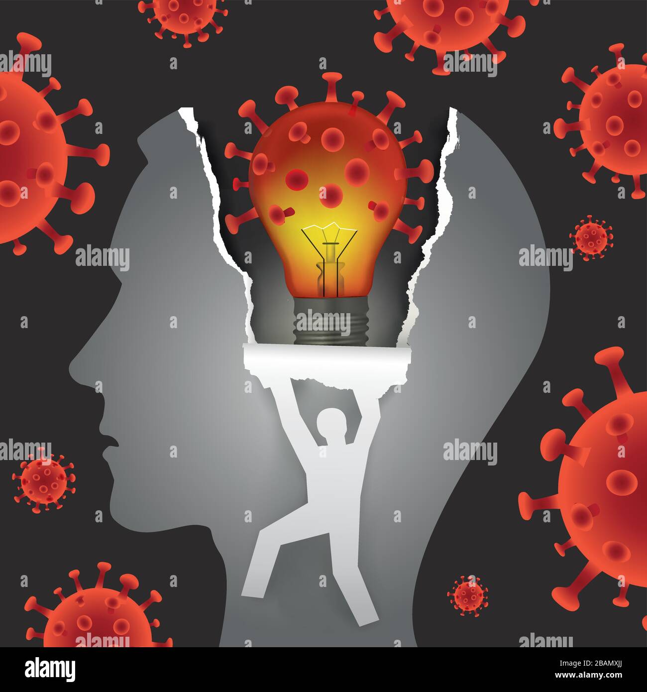 Pandemic quarantine time Stock Vector Images - Alamy