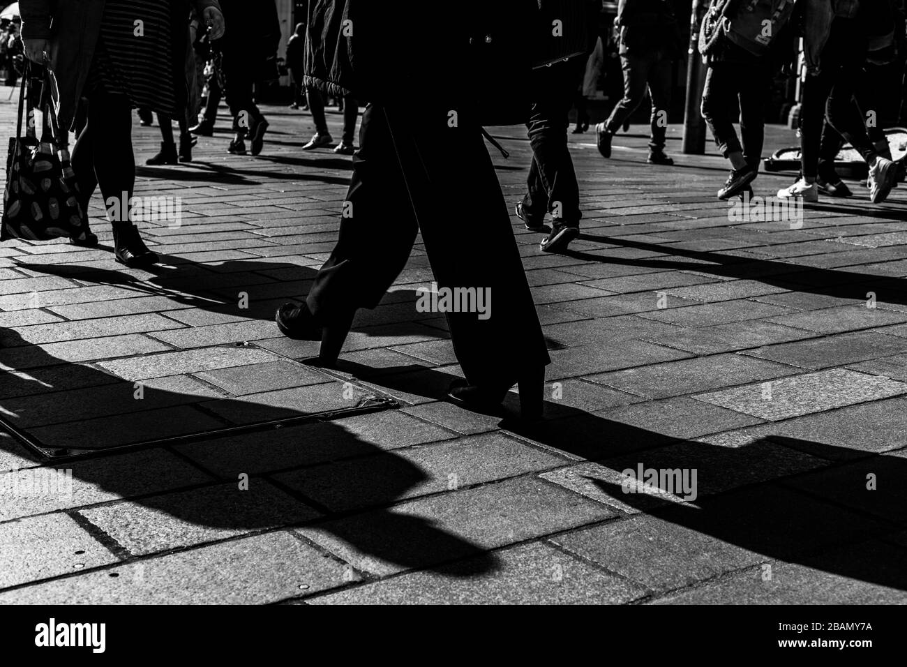 Work rush hour Black and White Stock Photos & Images - Alamy
