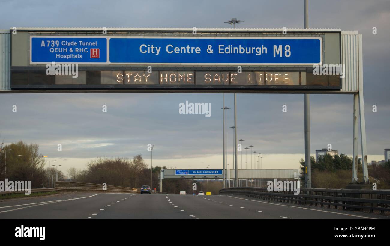 Clyde tunnel sign hi-res stock photography and images - Alamy