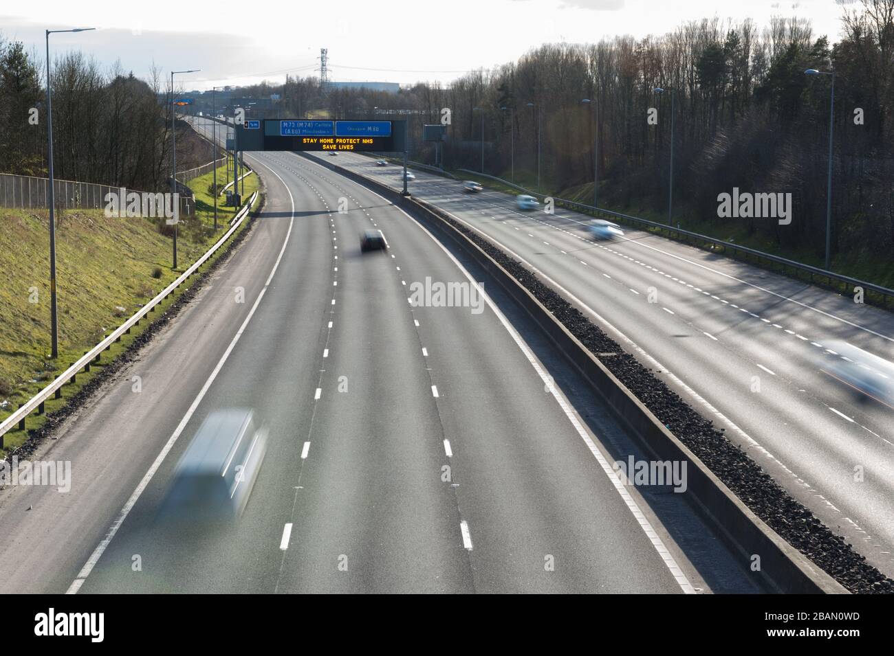 Motorway through cumbernauld hi-res stock photography and images - Alamy