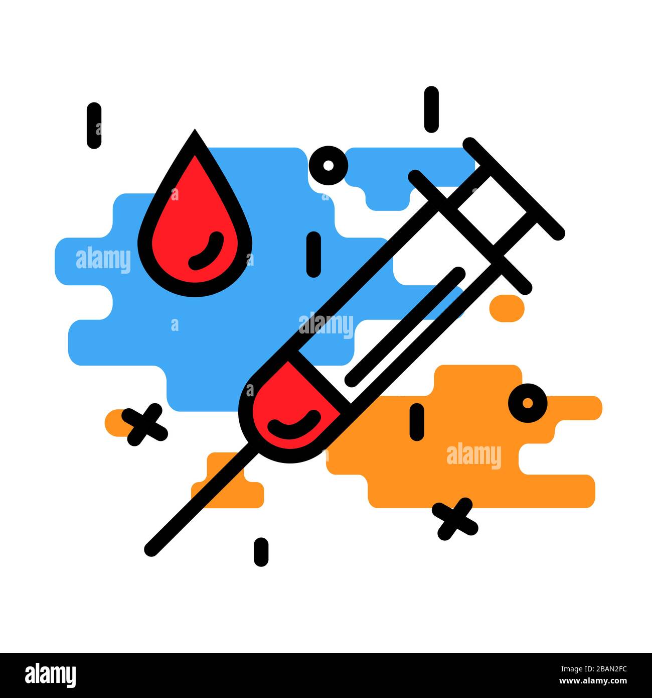 Vaccine modern line design Stock Vector Images - Alamy