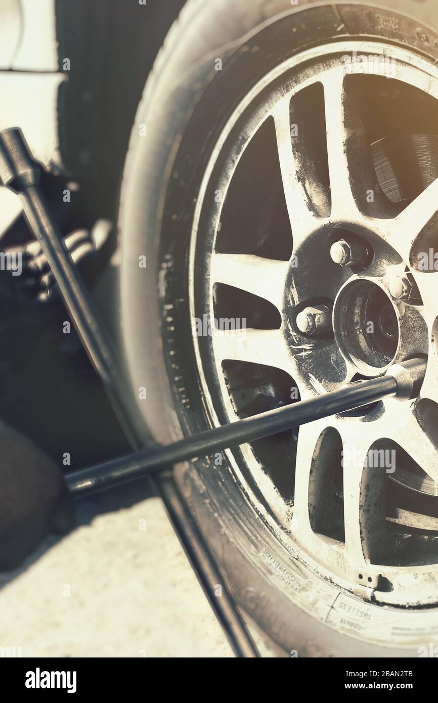 Car wheel with close up hi-res stock photography and images - Alamy