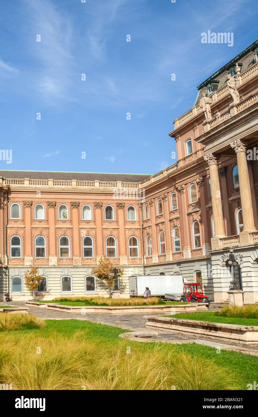 Budapest, Hungary - Nov 6, 2019: Buildings in the complex of Buda ...