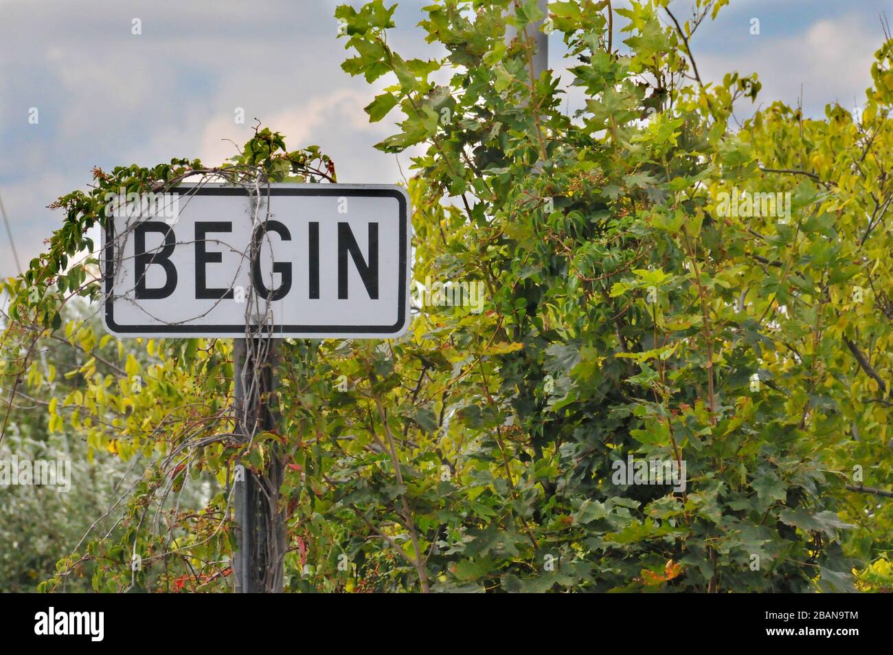 Part of a highway sign that was supposed to tell drivers they were ...
