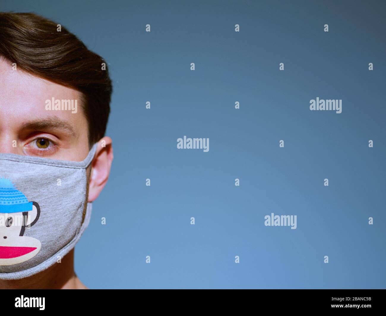 Half monkey half man face hi-res stock photography and images - Alamy