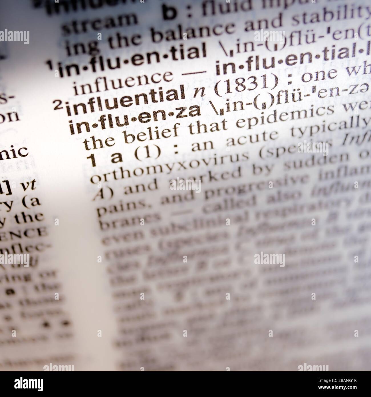 Influenza word hi-res stock photography and images - Alamy