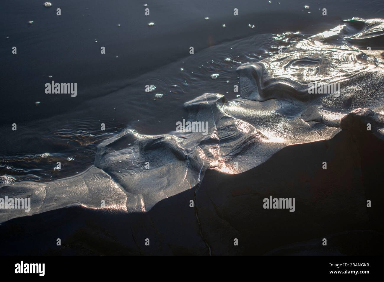 The rocks at Muir Beach in Marin County have interesting textures Stock ...