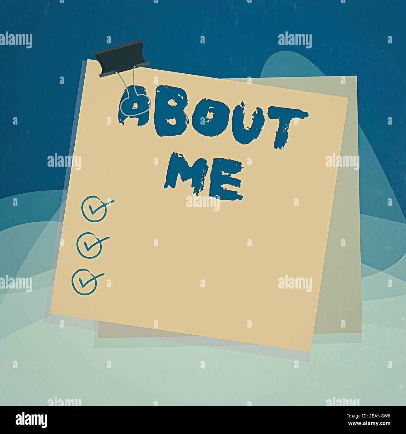 Writing note showing About Me. Business concept for telling someone ...