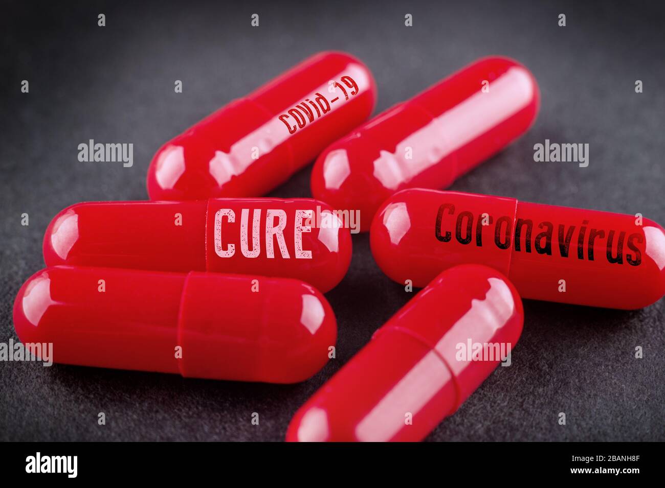 Illustration of a cure for Coronavirus Covid-19 Stock Photo - Alamy