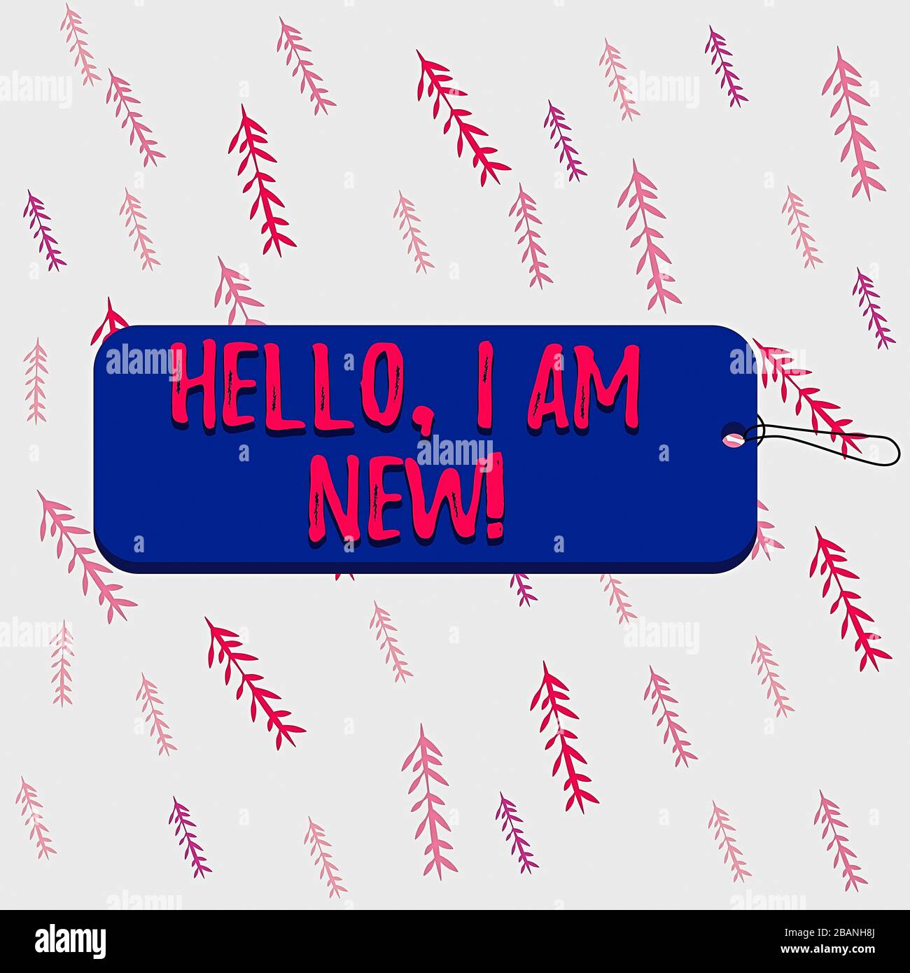 Handwriting text Hello I Am New. Conceptual photo introducing oneself ...