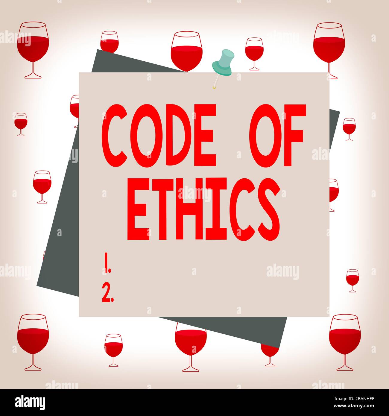 Text sign showing Code Of Ethics. Business photo showcasing basic guide ...