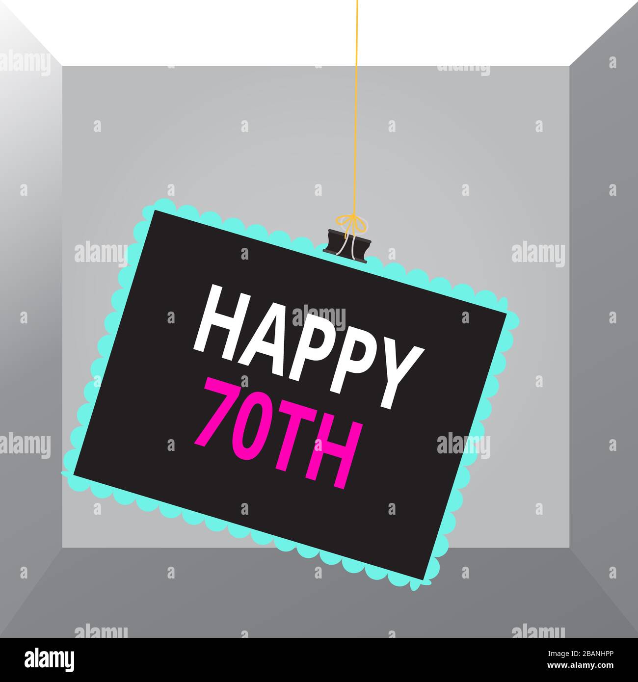 Conceptual hand writing showing Happy 70Th. Concept meaning a joyful ...