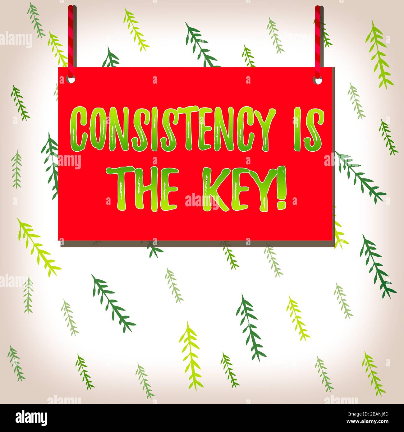 Handwriting text Consistency Is The Key. Conceptual photo by Breaking ...