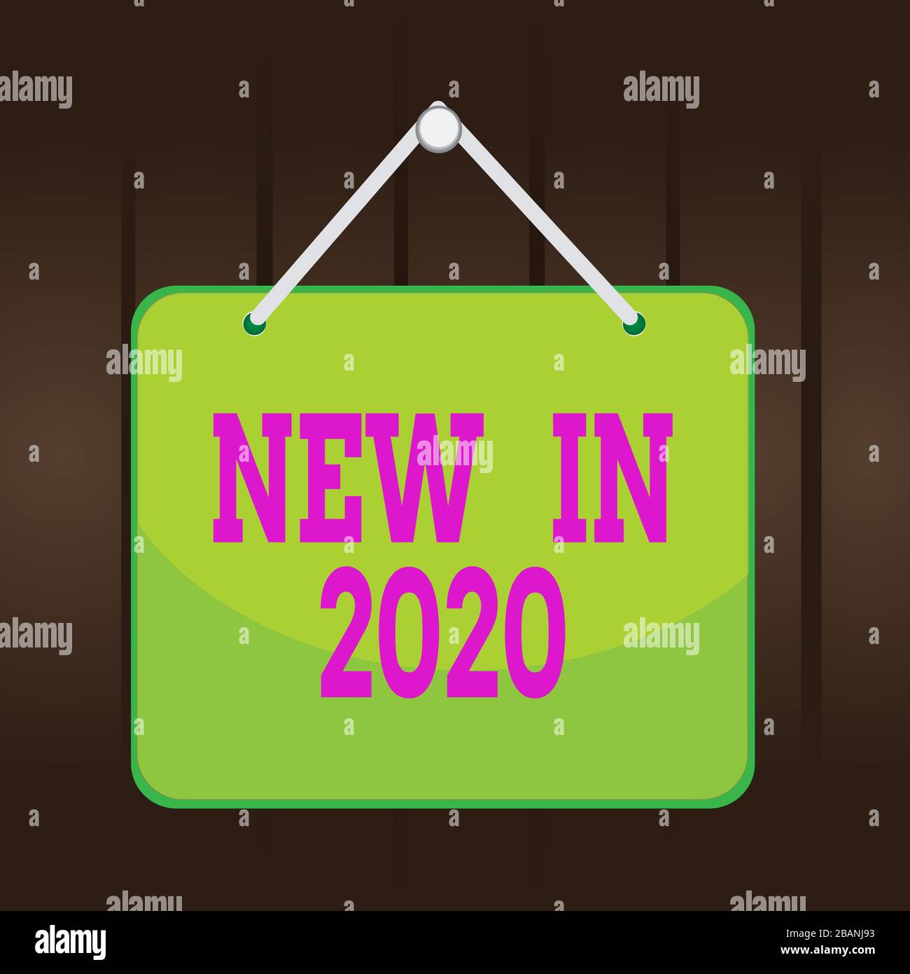 Writing note showing New In 2020. Business concept for what will be ...