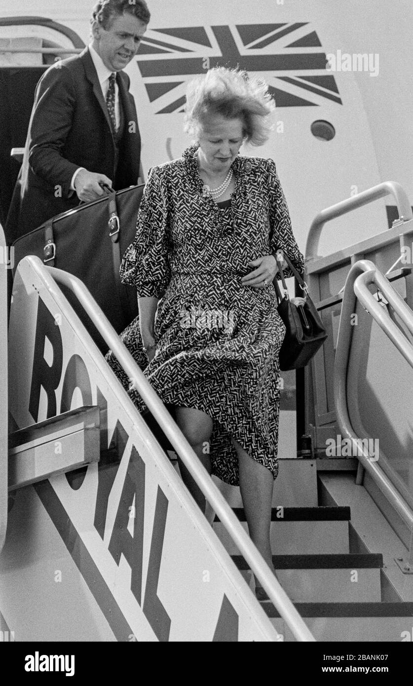 Margaret hilda thatcher baroness thatcher Black and White Stock Photos ...