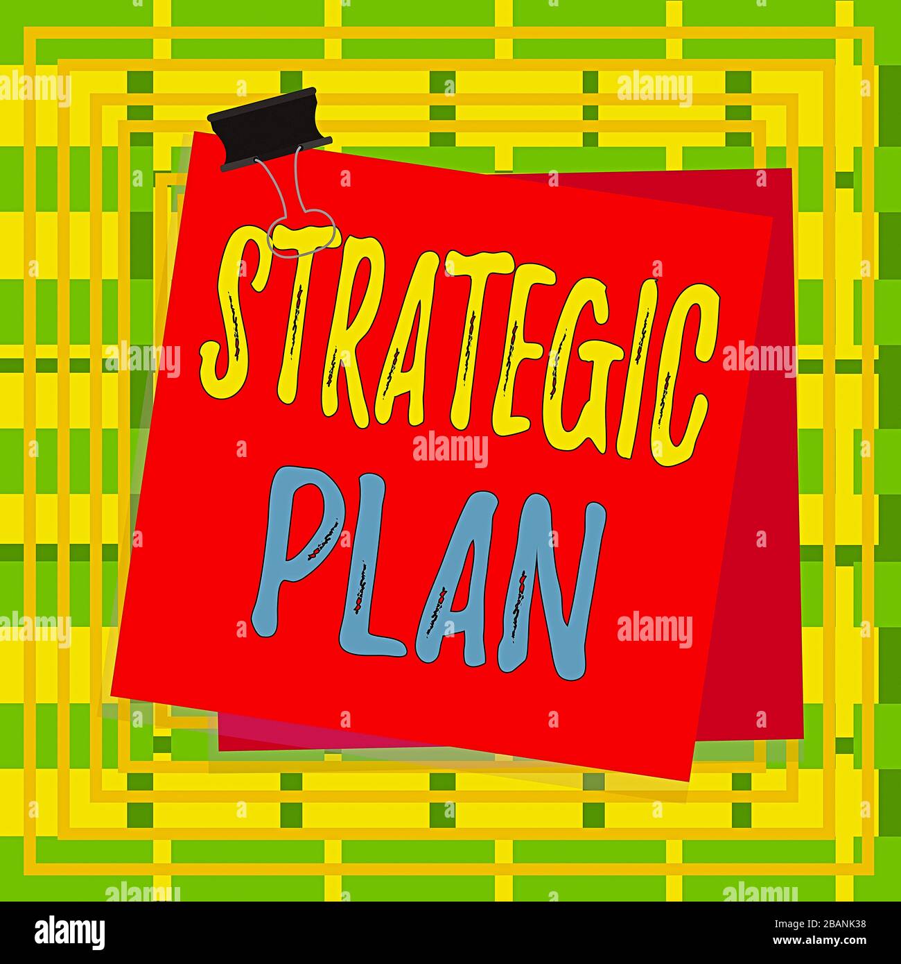 Text sign showing Strategic Plan. Business photo showcasing a ...