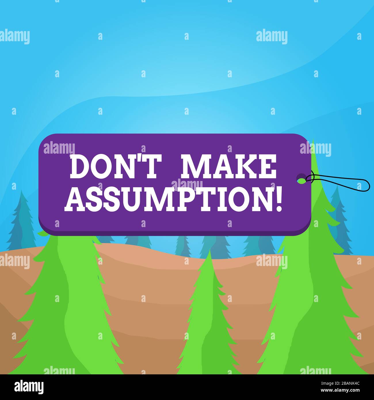 Word writing text Dont Make Assumption. Business photo showcasing ...