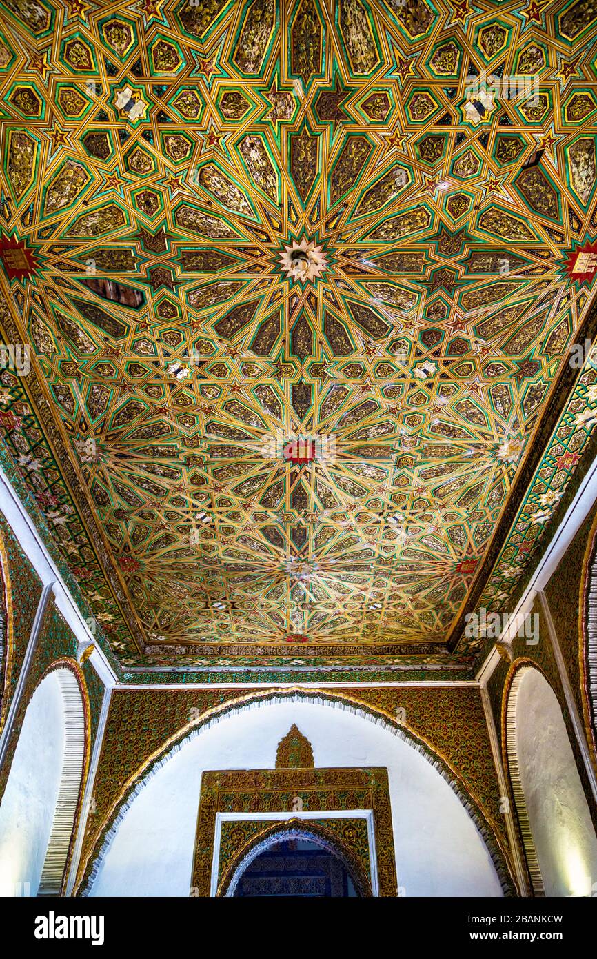 Sevilla alcazar architecture ceiling hi-res stock photography and ...