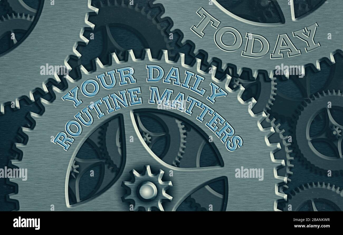 Conceptual hand writing showing Your Daily Routine Matters. Concept ...