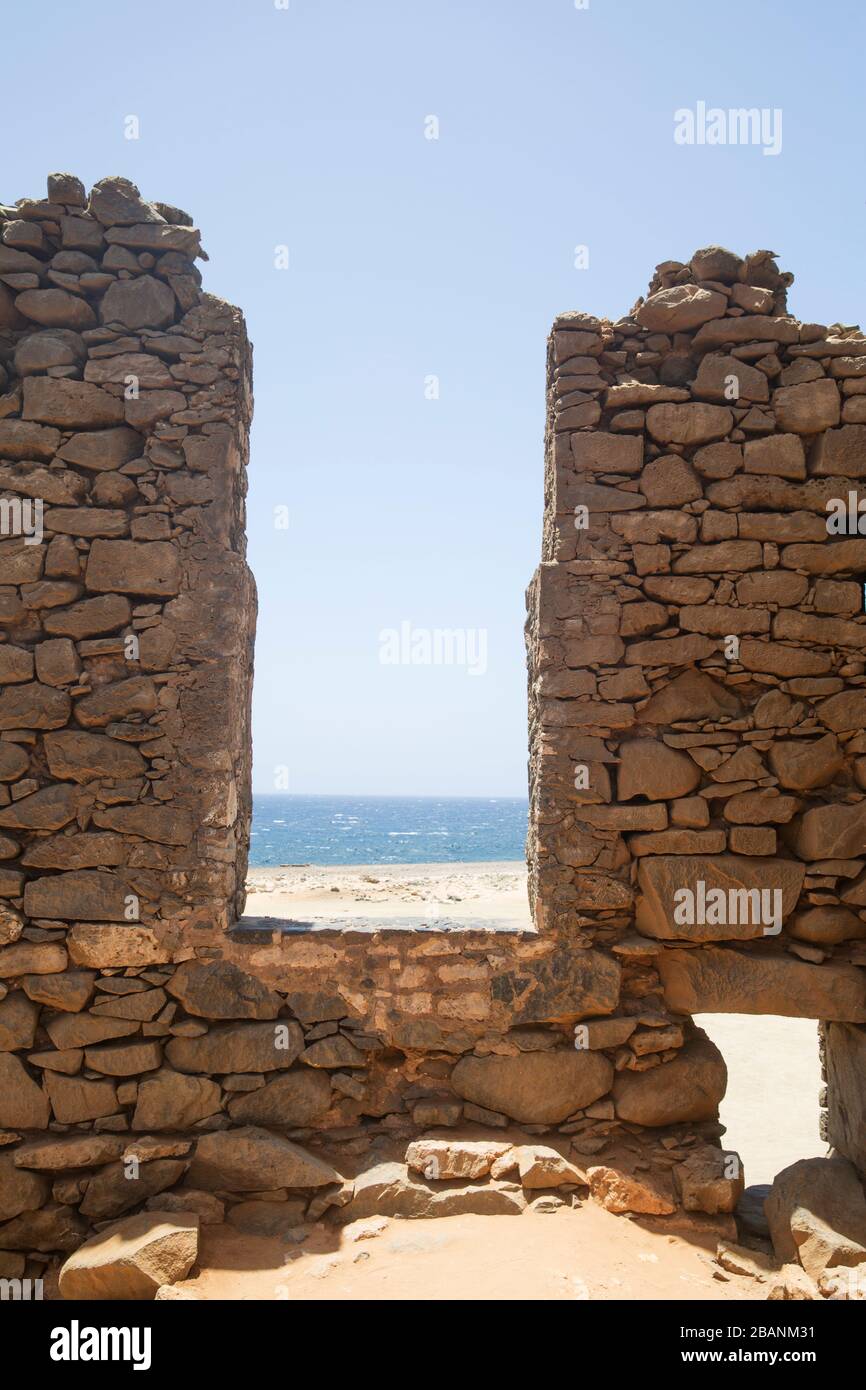 Bushiribana Gold Mill Ruins in Aruba Stock Photo - Alamy