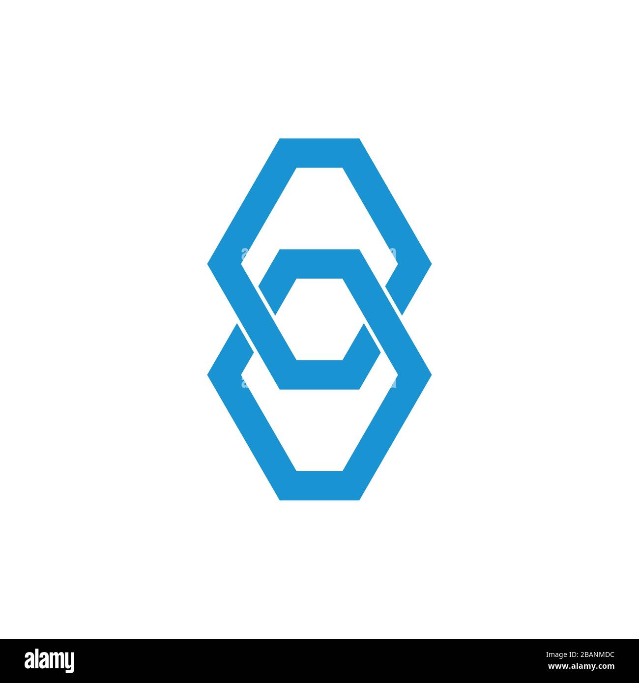 linked chain strong symbol logo vector Stock Vector Image & Art - Alamy