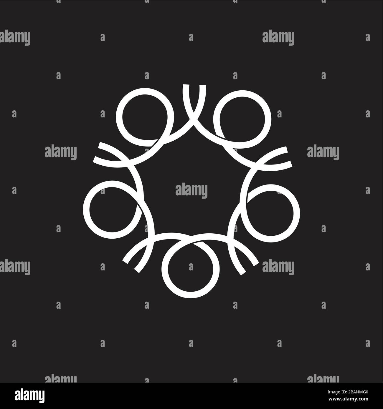 linked wire polygonal logo vector Stock Vector Image & Art - Alamy