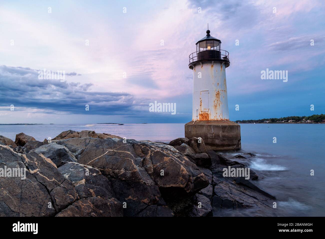 Winter Island Lighthouse in Salem, Massachusetts Stock Photo - Alamy