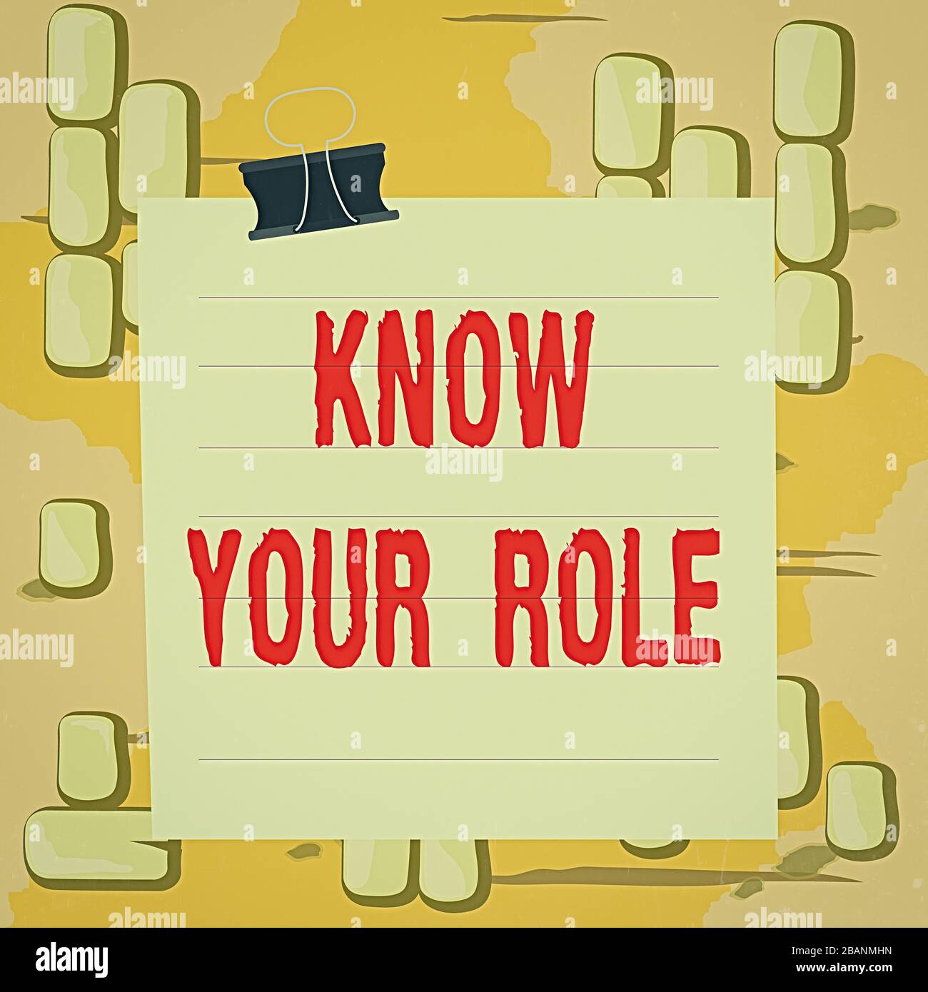 Word writing text Know Your Role. Business photo showcasing end acting ...