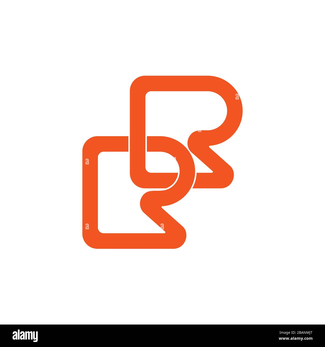 letter rr linked line logo vector Stock Vector Image & Art - Alamy