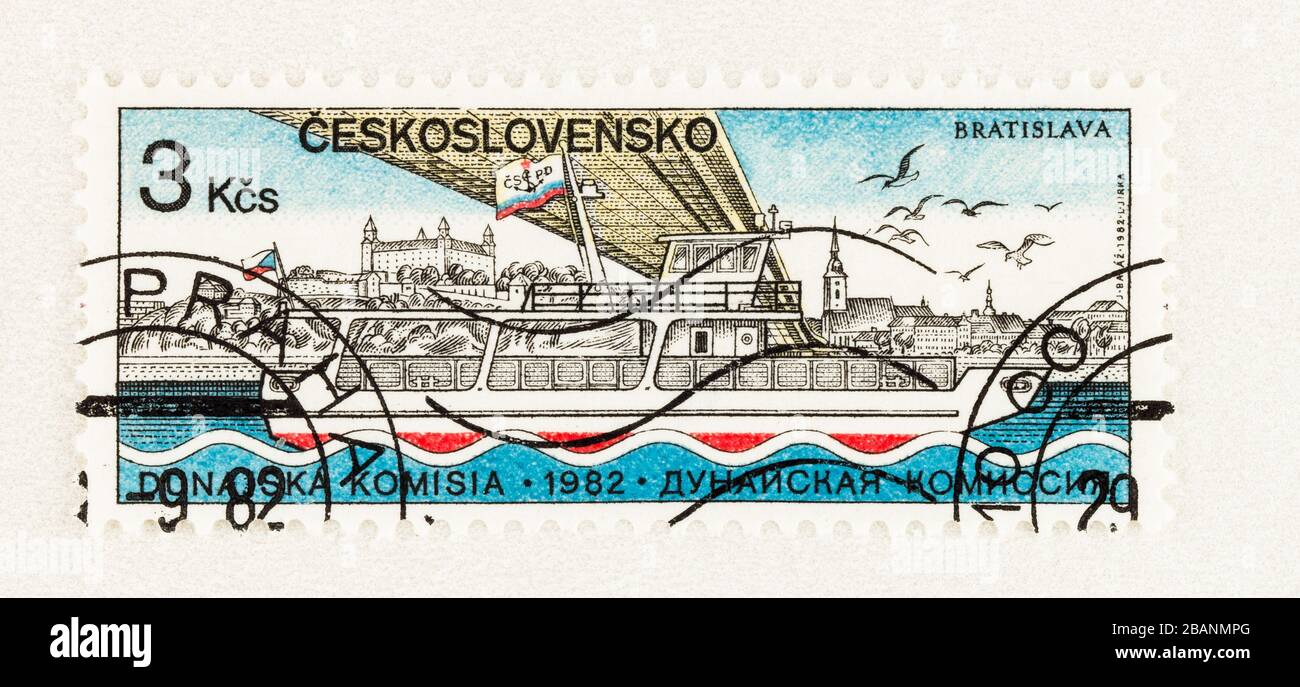 Czech postage stamp hi-res stock photography and images - Alamy