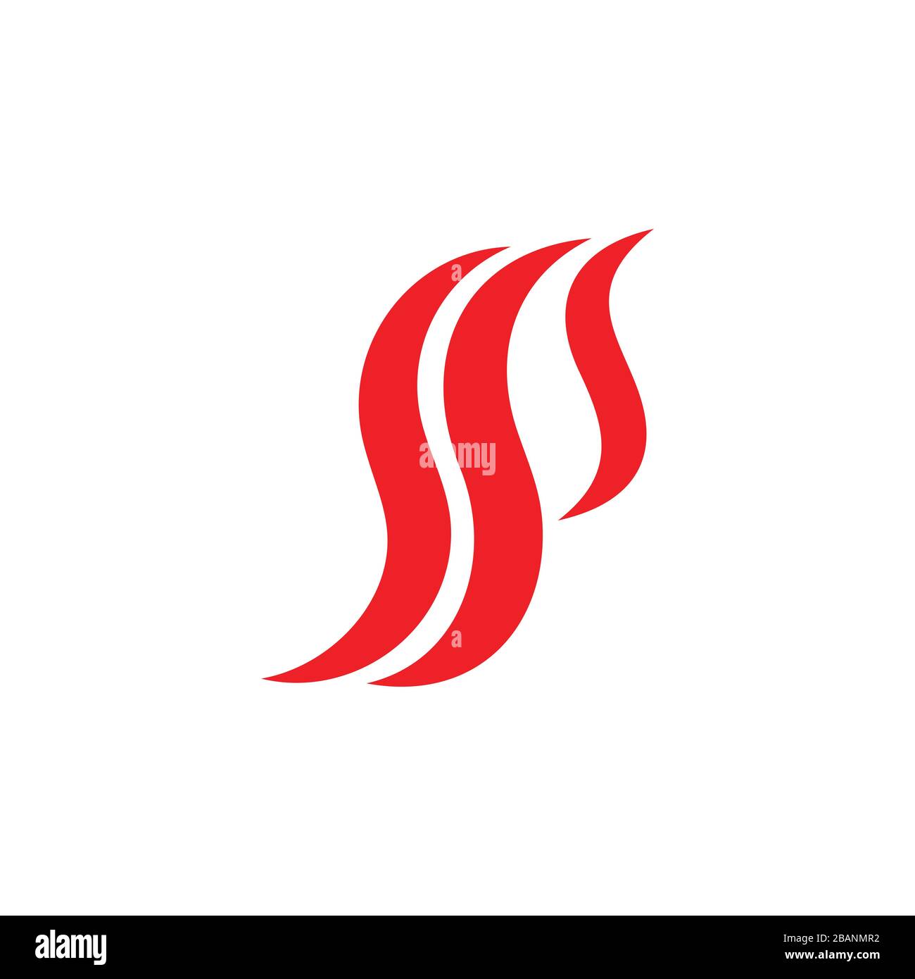 letter sp simple curves abstract logo vector Stock Vector Image & Art ...