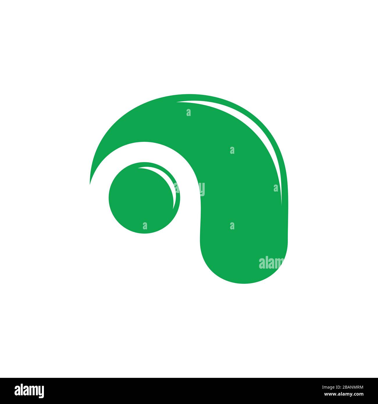 letter n simple curves motion design logo vector Stock Vector Image ...