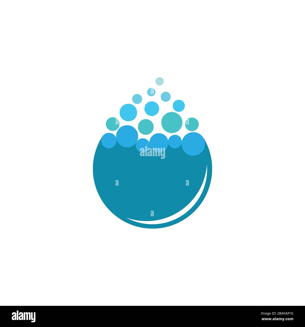 boiling water bubble symbol geometric logo vector Stock Vector Image ...