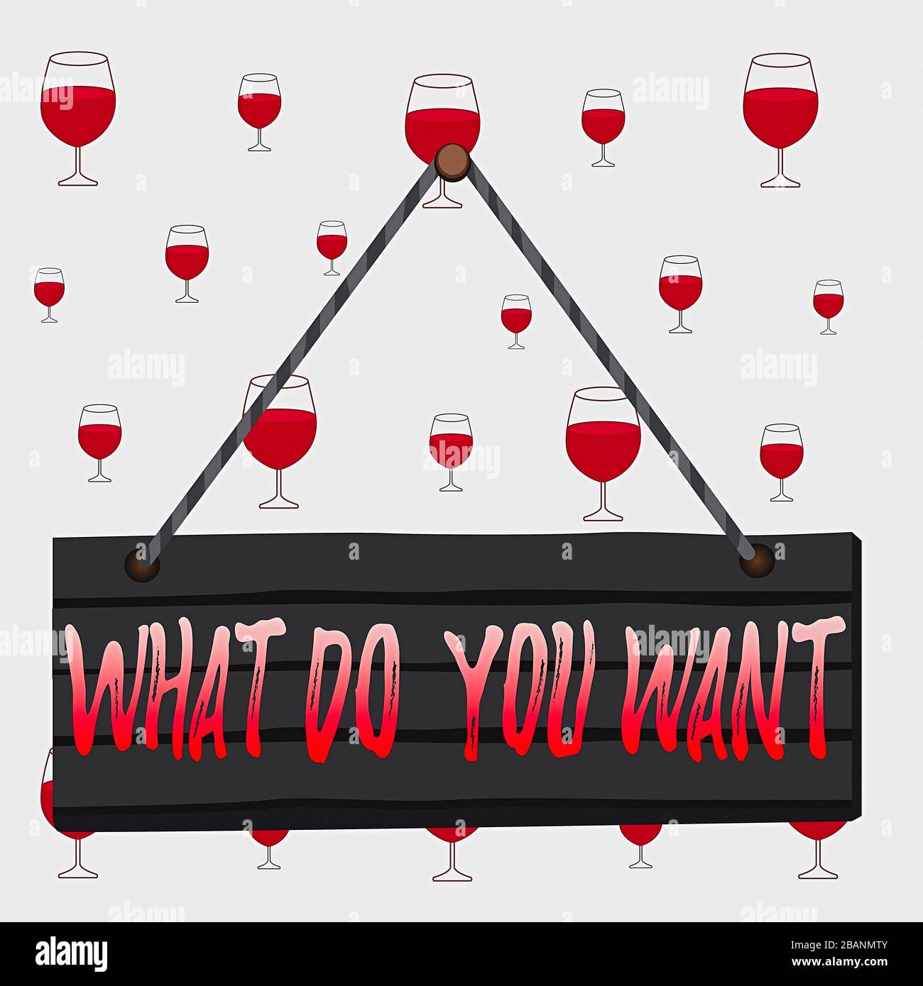 Text sign showing What Do You Want. Business photo showcasing used for ...