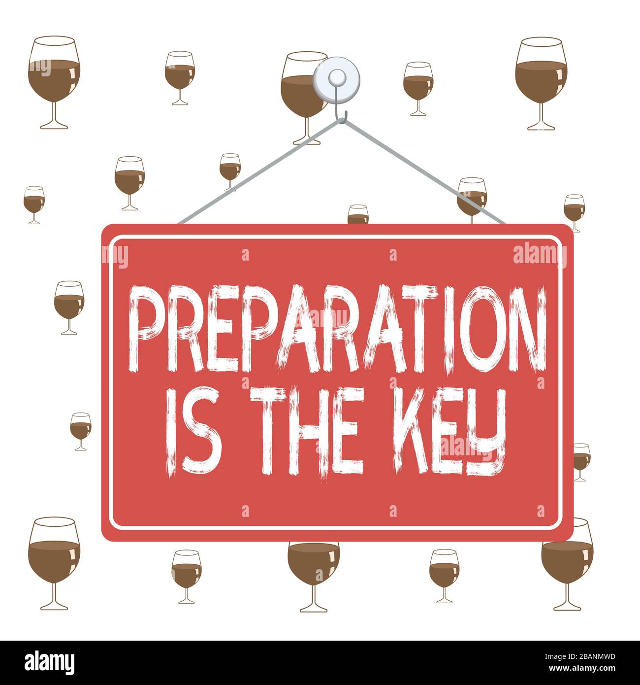Text sign showing Preparation Is The Key. Business photo text it ...