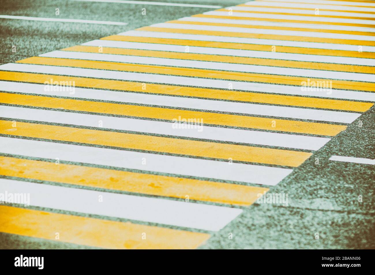 Zebra crossing painted on the asphalt traffic information Stock Photo ...