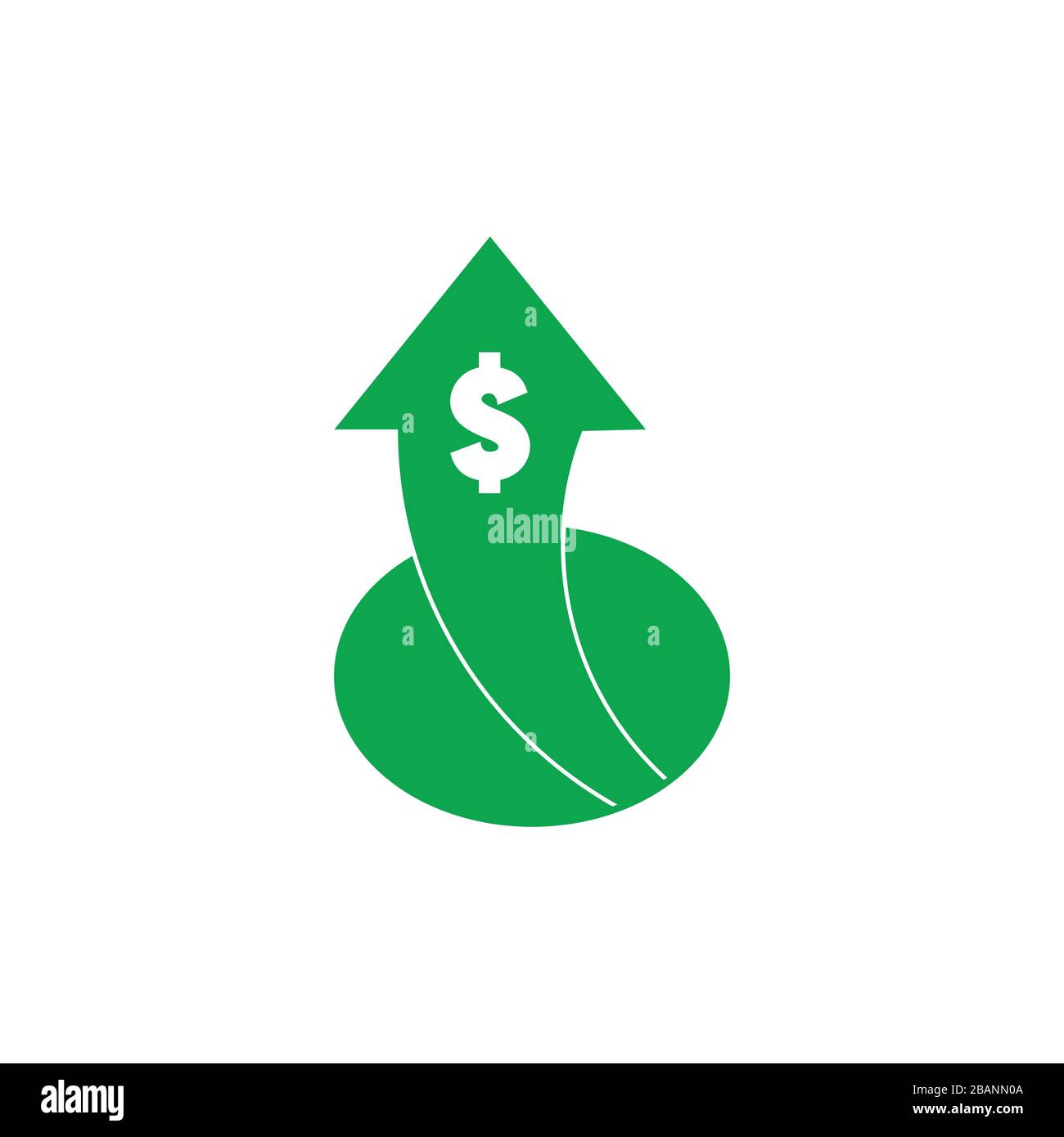 money dollar arrow up geometric logo vector Stock Vector Image & Art ...