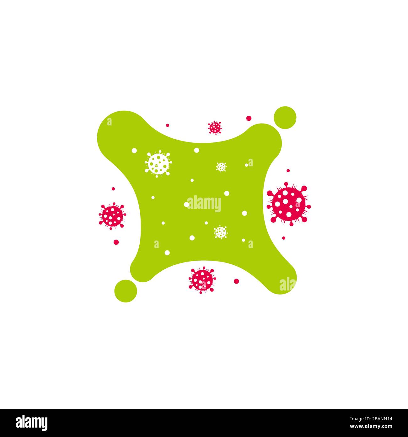 liquid sputum with viruses symbol colorful design vector Stock Vector ...