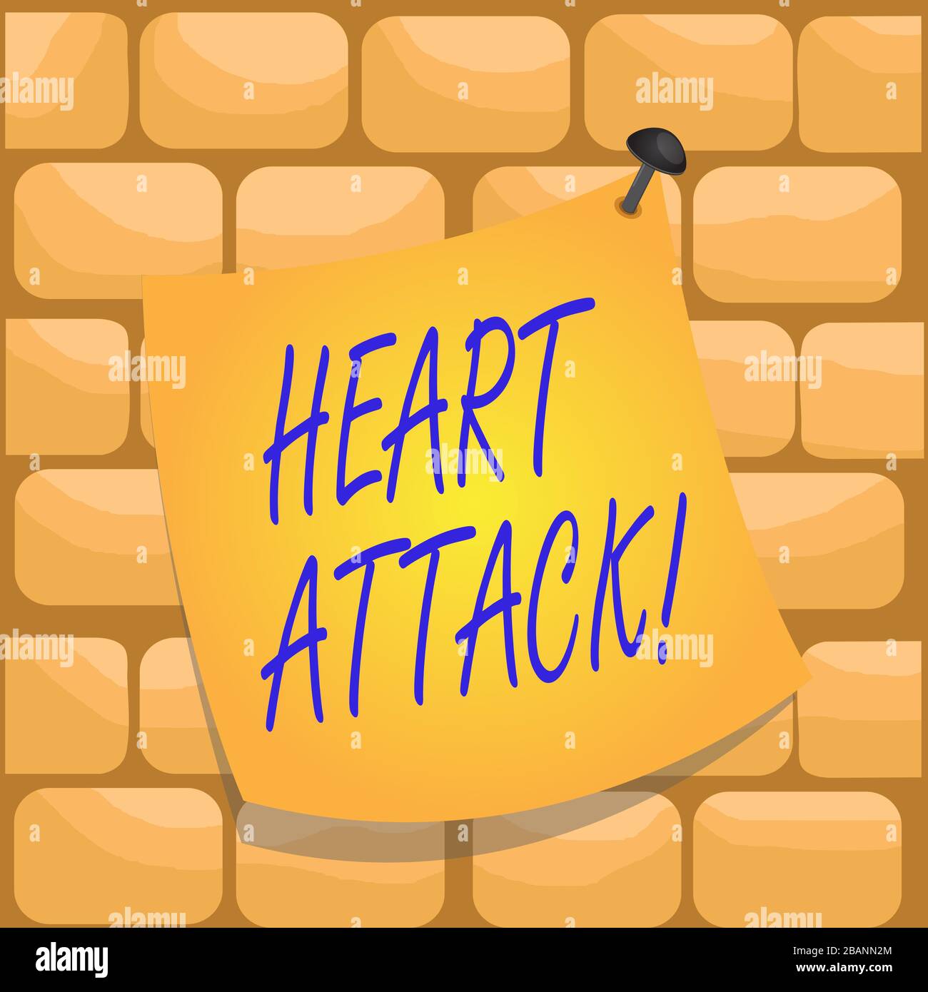 Handwriting text writing Heart Attack. Conceptual photo sudden ...